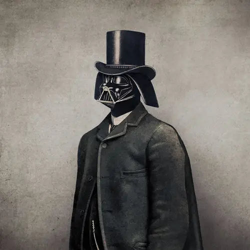 Terry Fan Lord Vadersworth in Birch Wood White Finish – Prints On Wood